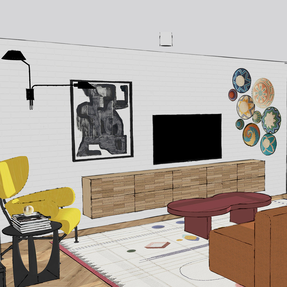 Design Drawings | Interior Design visuals by Shear & Wood.